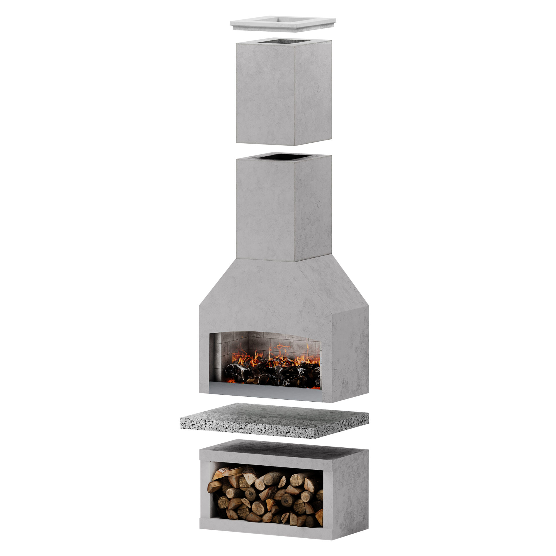 Flare's Deluxe Outdoor Fireplace | Outdoor Fireplace NZ