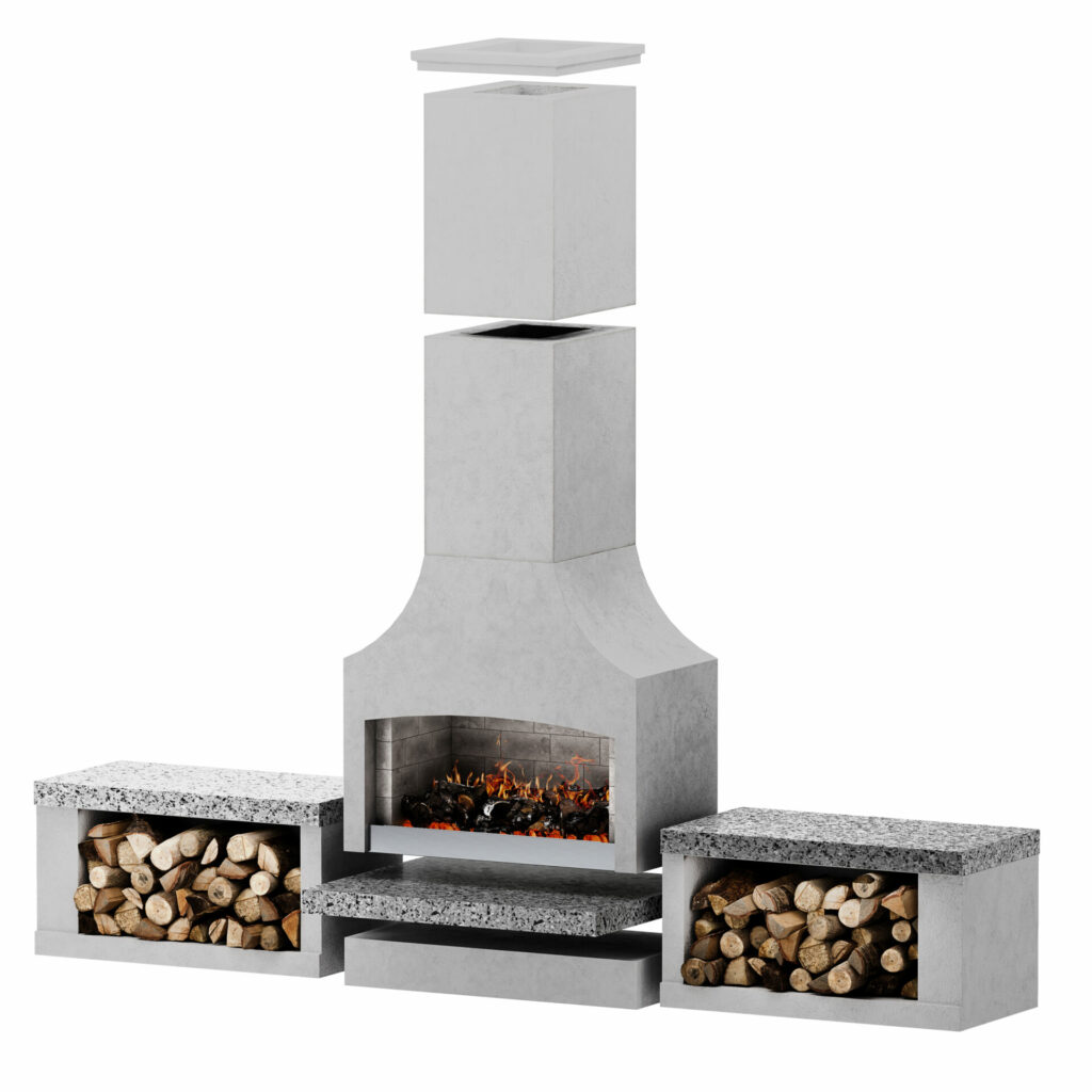 Modular Outdoor Fireplace Install | Flare Fires New Zealand