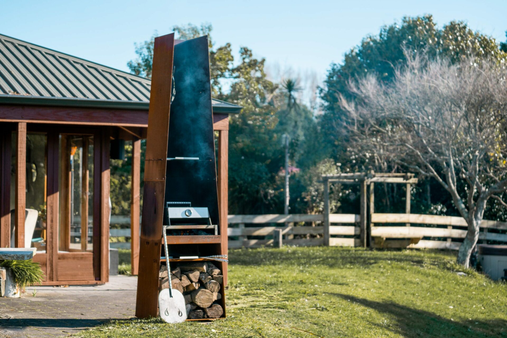 Melt in your mouth pizza on a Martello Outdoor Fireplace - Flare