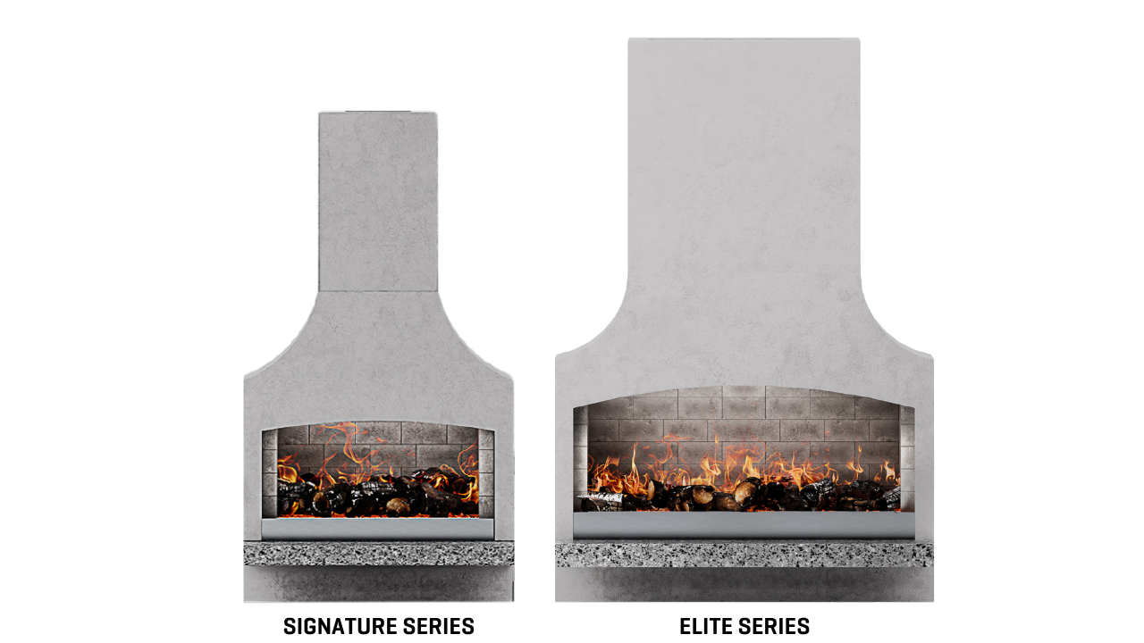See How Flare Outdoor Fireplaces are Finished